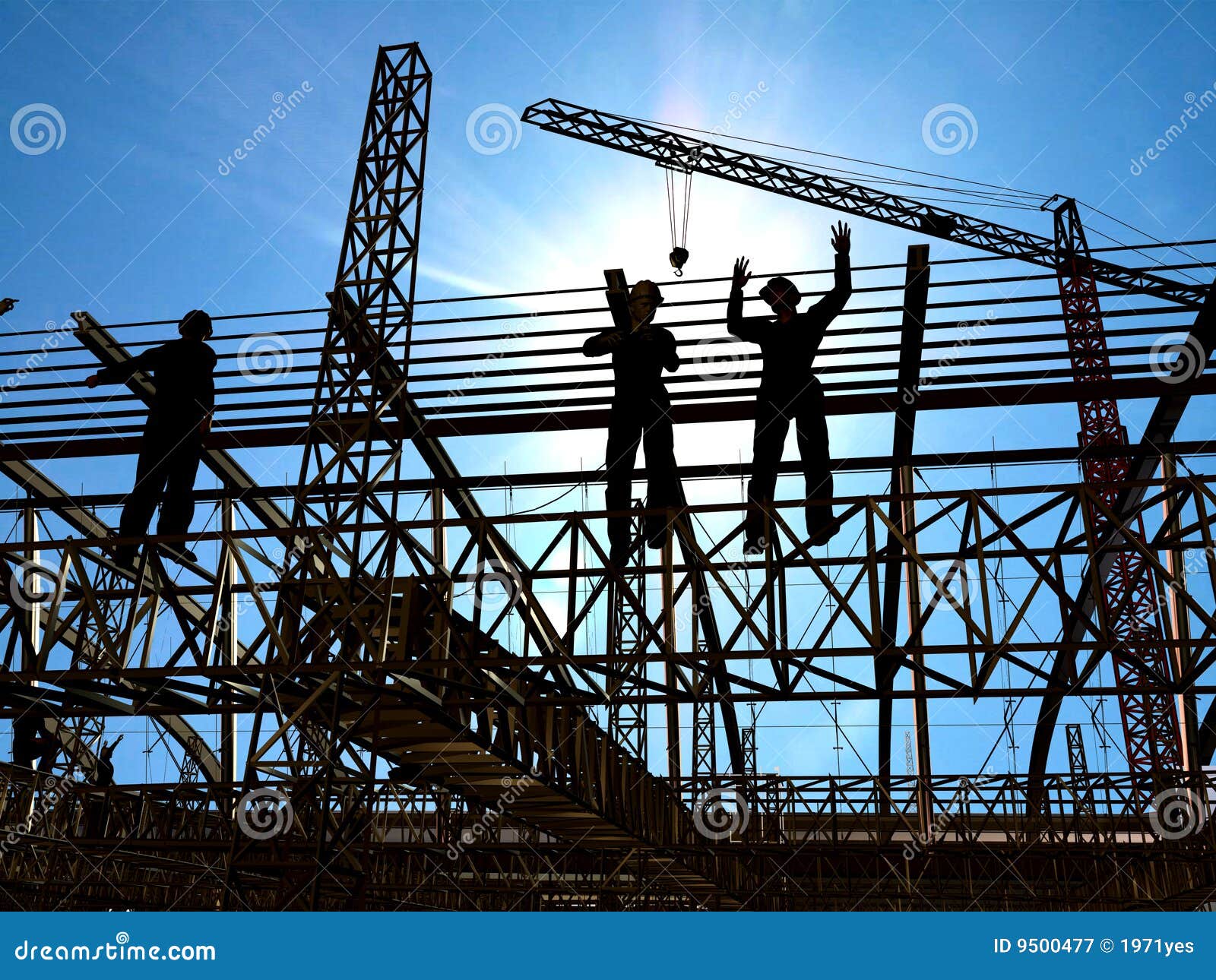 Gruppo degli operai immagine stock. Immagine di squadra - 9500477