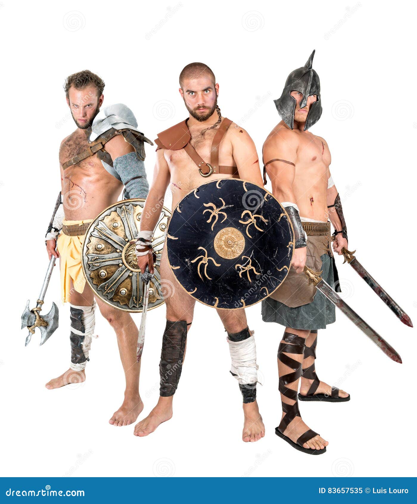 Gruppo dei gladiatori immagine stock. Immagine di muscolare - 83657535