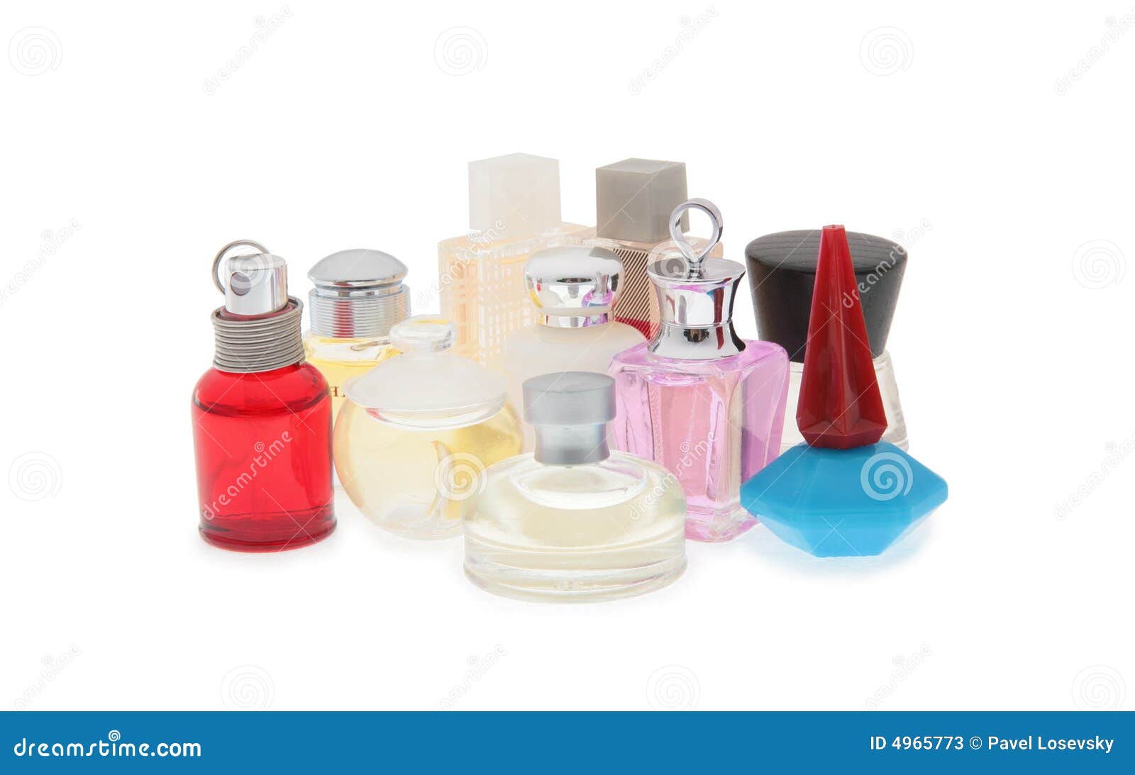 Gruppo Di Boccette Con Profumo Immagine Stock - Immagine di gruppo ...