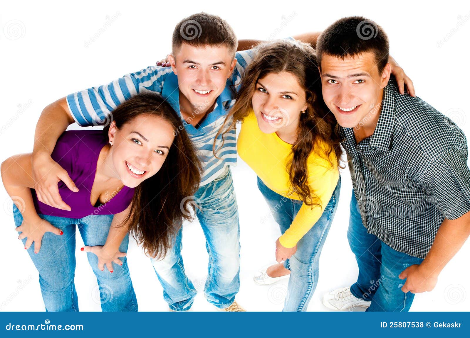 Gruppo di giovani fotografia stock. Immagine di caucasico - 25807538