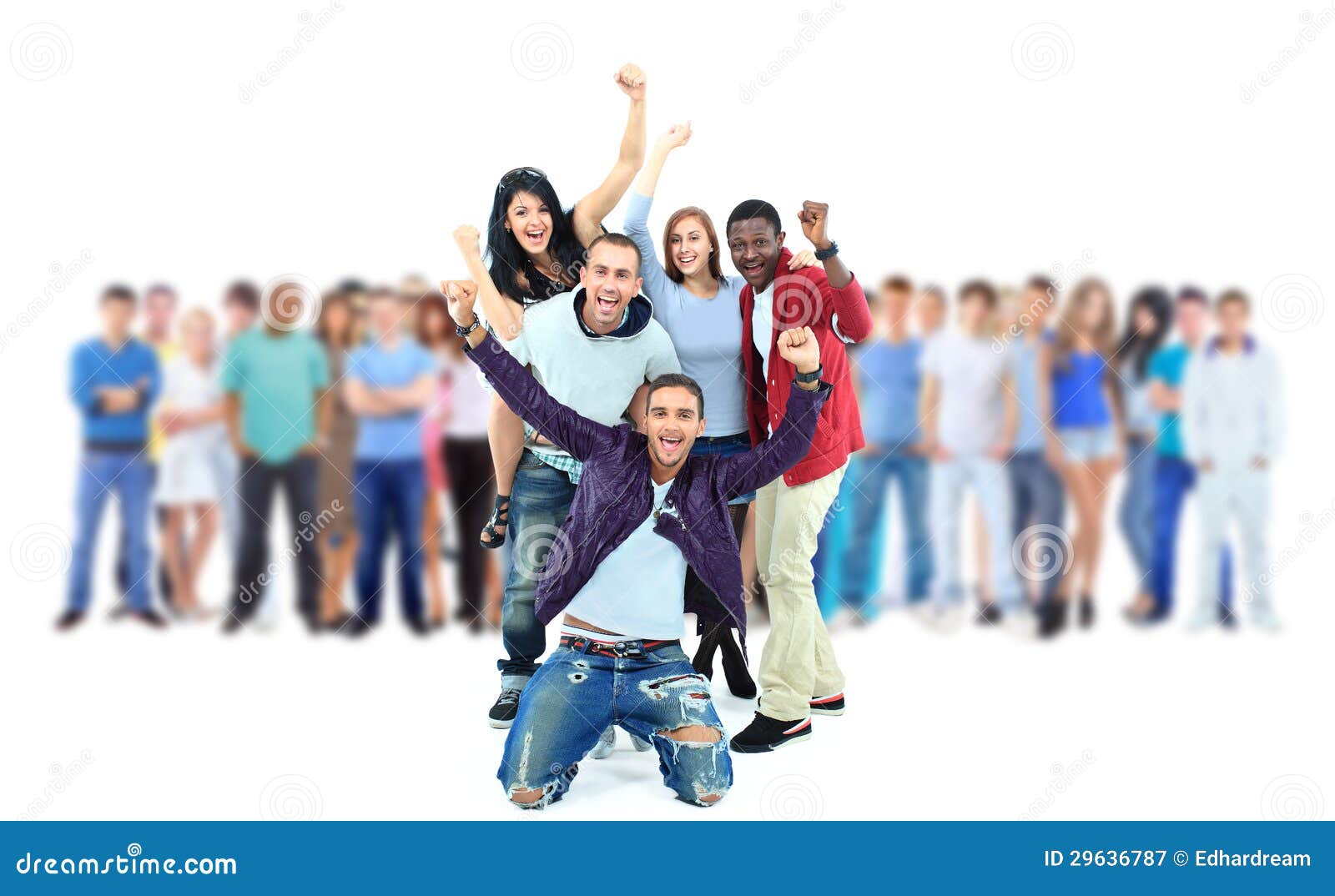 Gruppo di giovani. immagine stock. Immagine di bellezza - 29636787