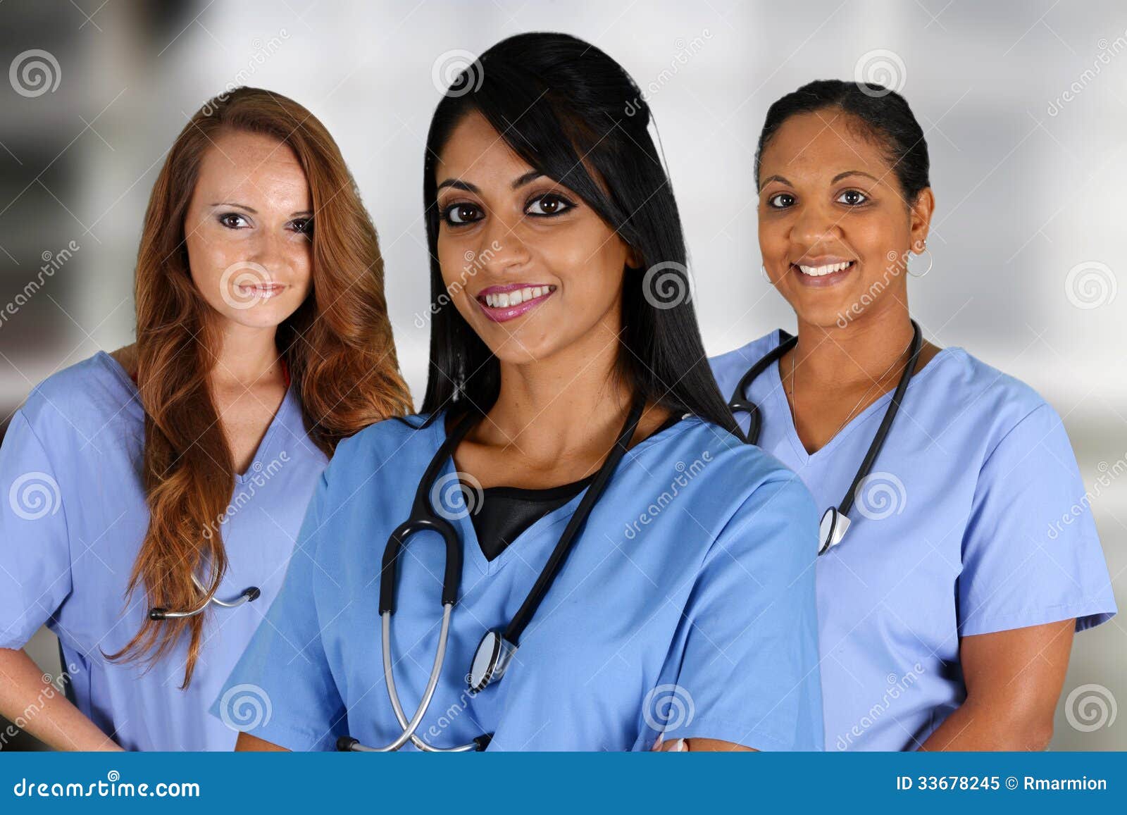 Gruppo di infermieri immagine stock. Immagine di ufficio - 33678245
