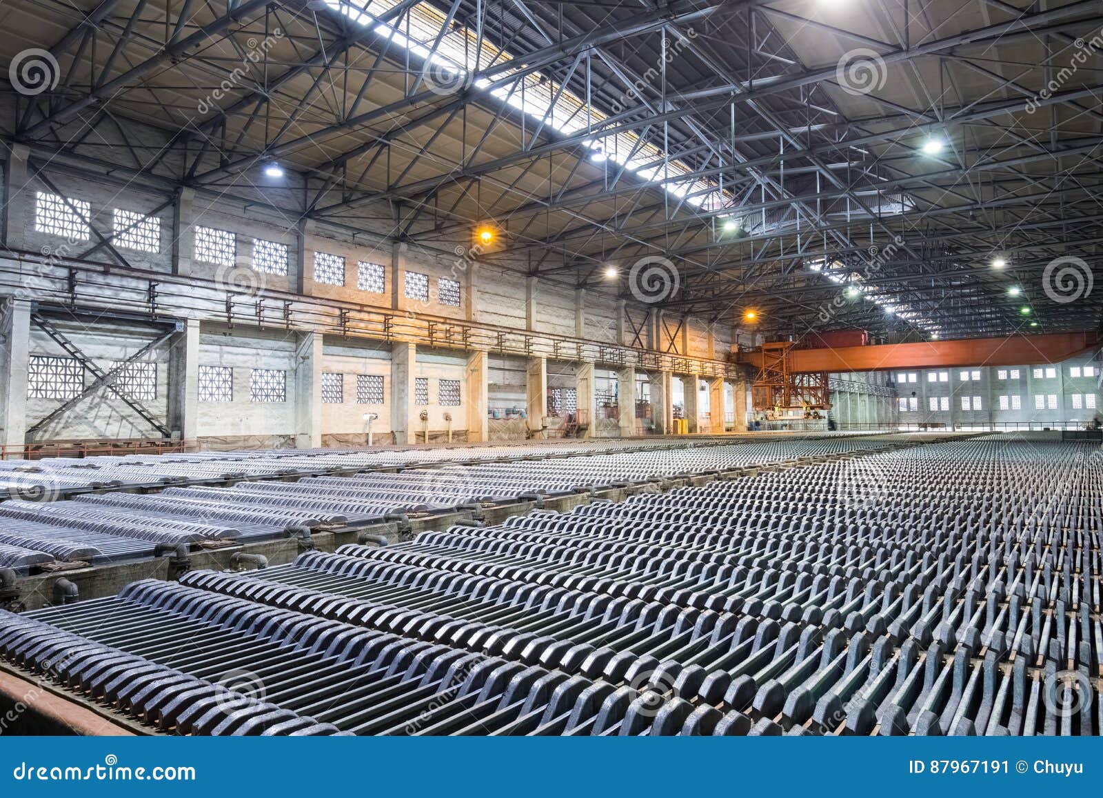 Gruppo Di Lavoro Electrowinning Dello Zinco Immagine Stock - Immagine ...