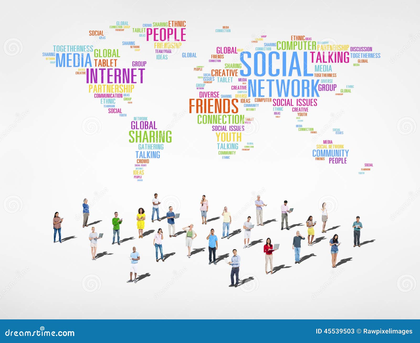 Gruppo Di Persone La Rete Sociale Immagine Stock - Immagine di ...