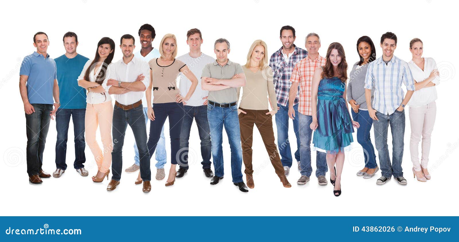 Gruppo Di Persone Vestiti in Casuale Fotografia Stock - Immagine di ...