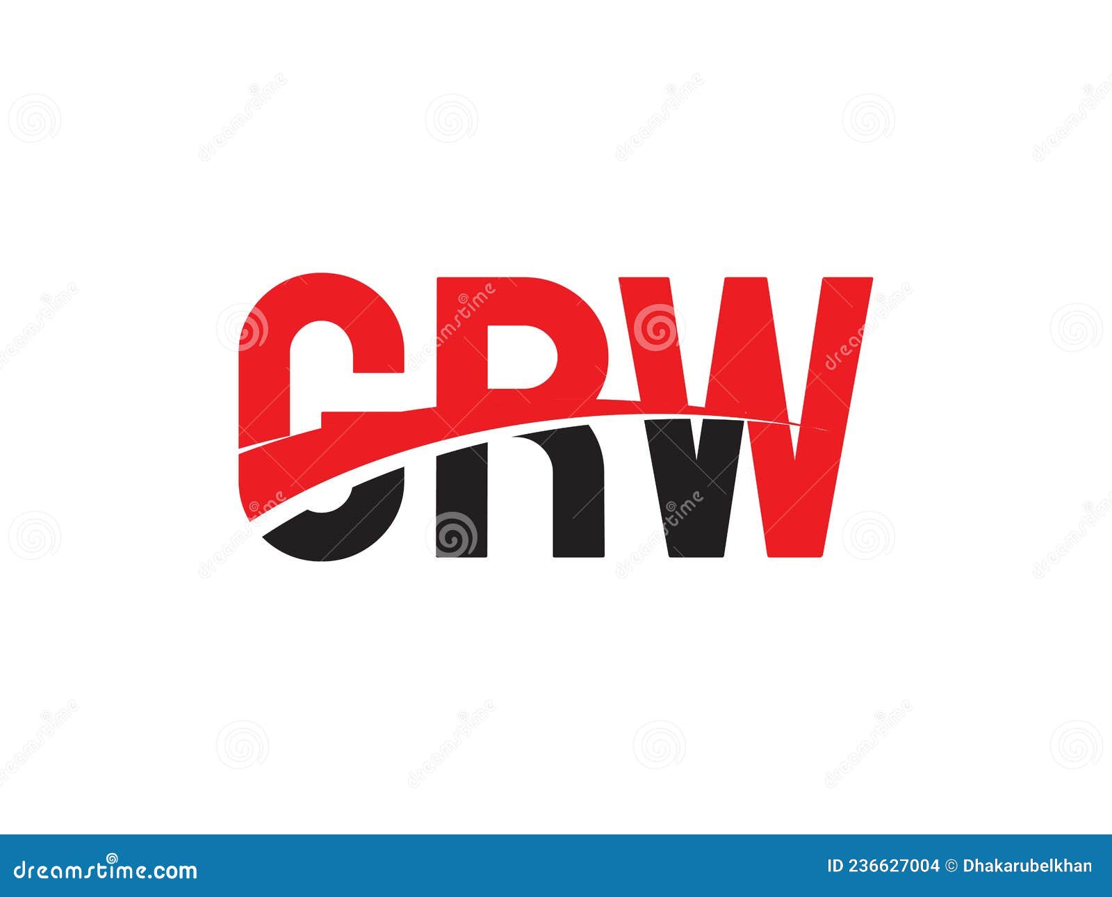 GRW Letter Initial Logo Design Vector Illustration Stock Vector ...