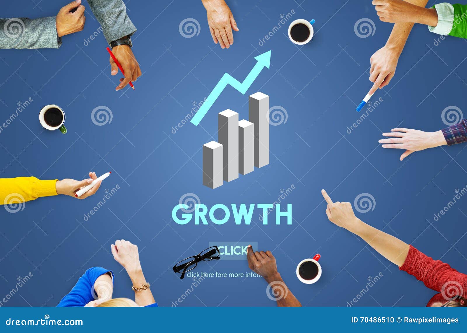Grwoth Business Launch Success Improvement Concept Stock Photo - Image ...
