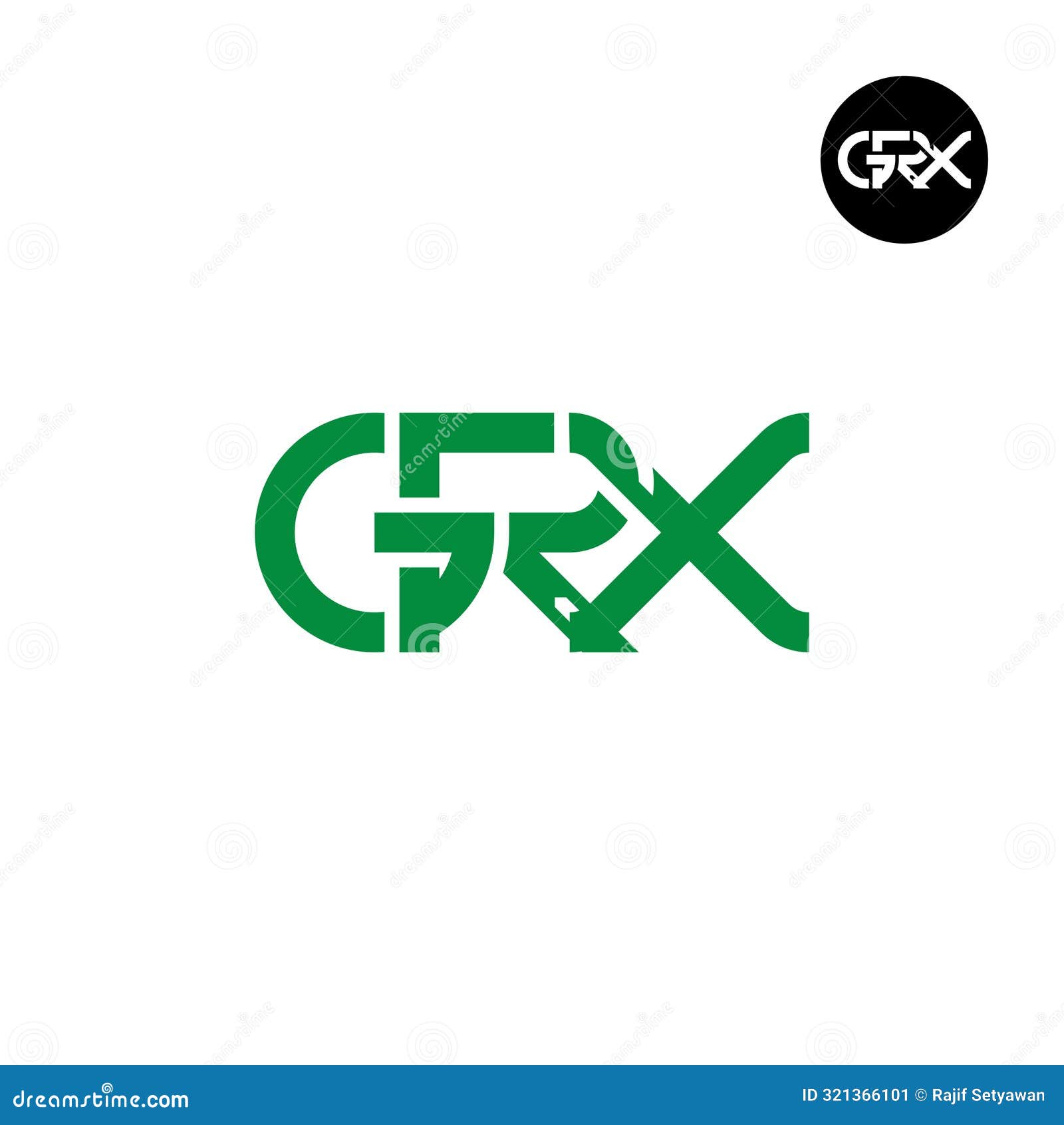 GRX Logo Letter Monogram Design Stock Vector - Illustration of ...