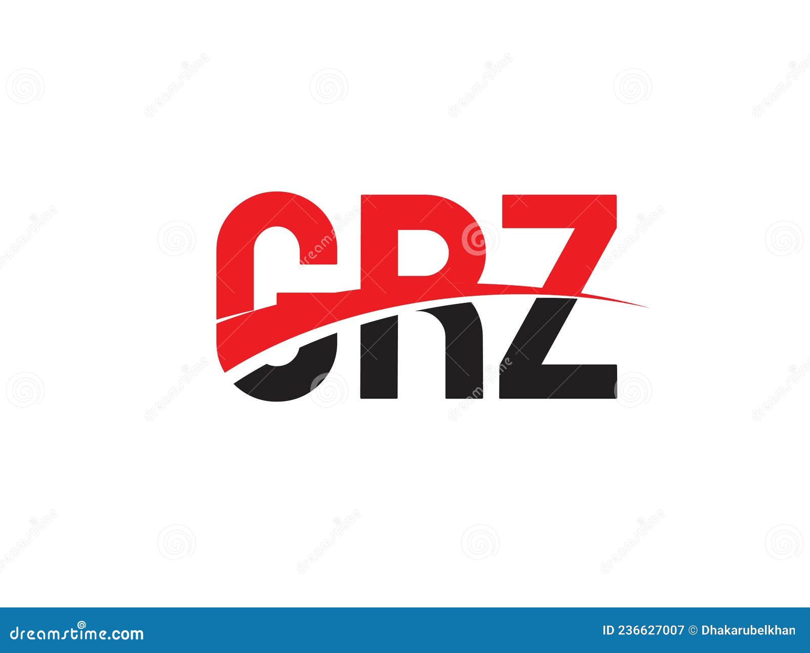 GRZ Letter Initial Logo Design Vector Illustration Stock Vector ...