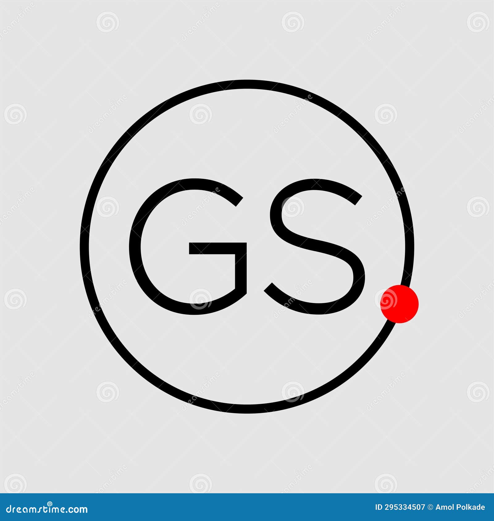 GS Brand Vector Round Monogram.Adobe Illustrator Artwork Stock Vector ...