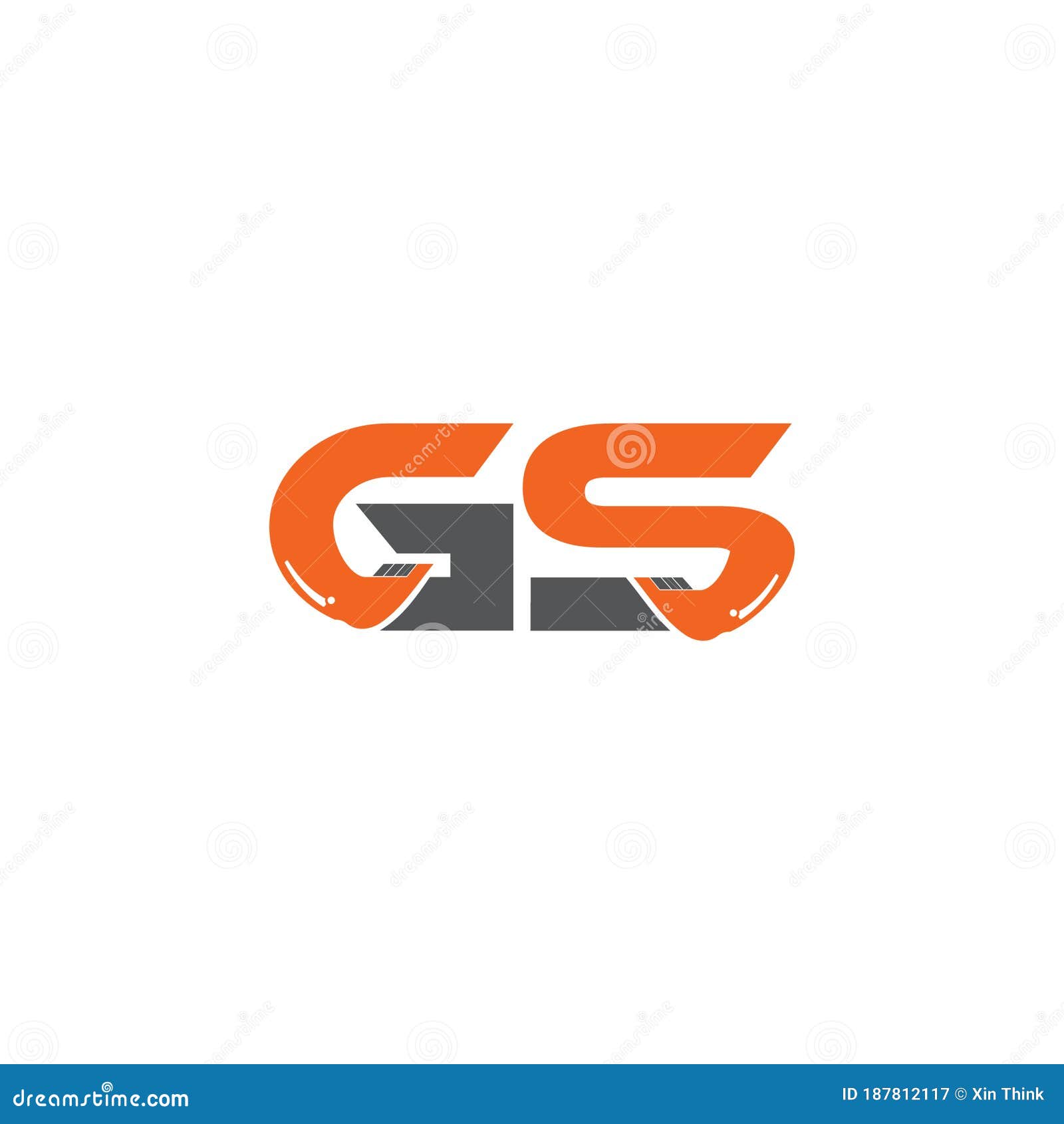 GS Letter Logo Icon Design Template Elements Stock Vector ...