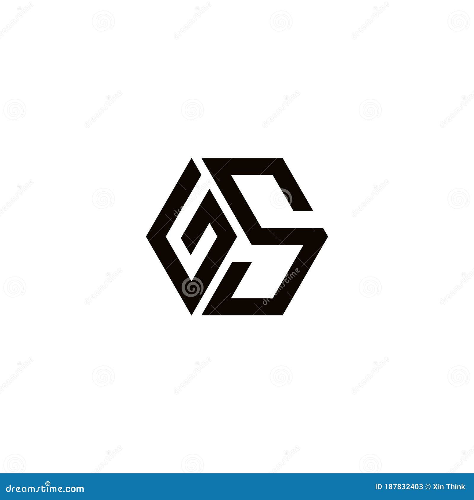 GS Letter Logo Icon Design Template Elements Stock Vector ...