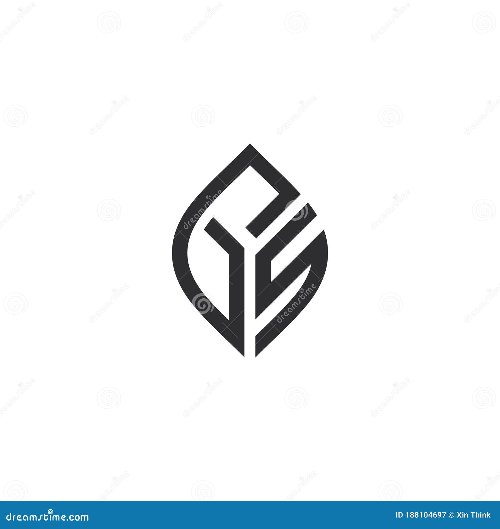 GS Letter Logo Icon Design Template Elements Stock Vector ...