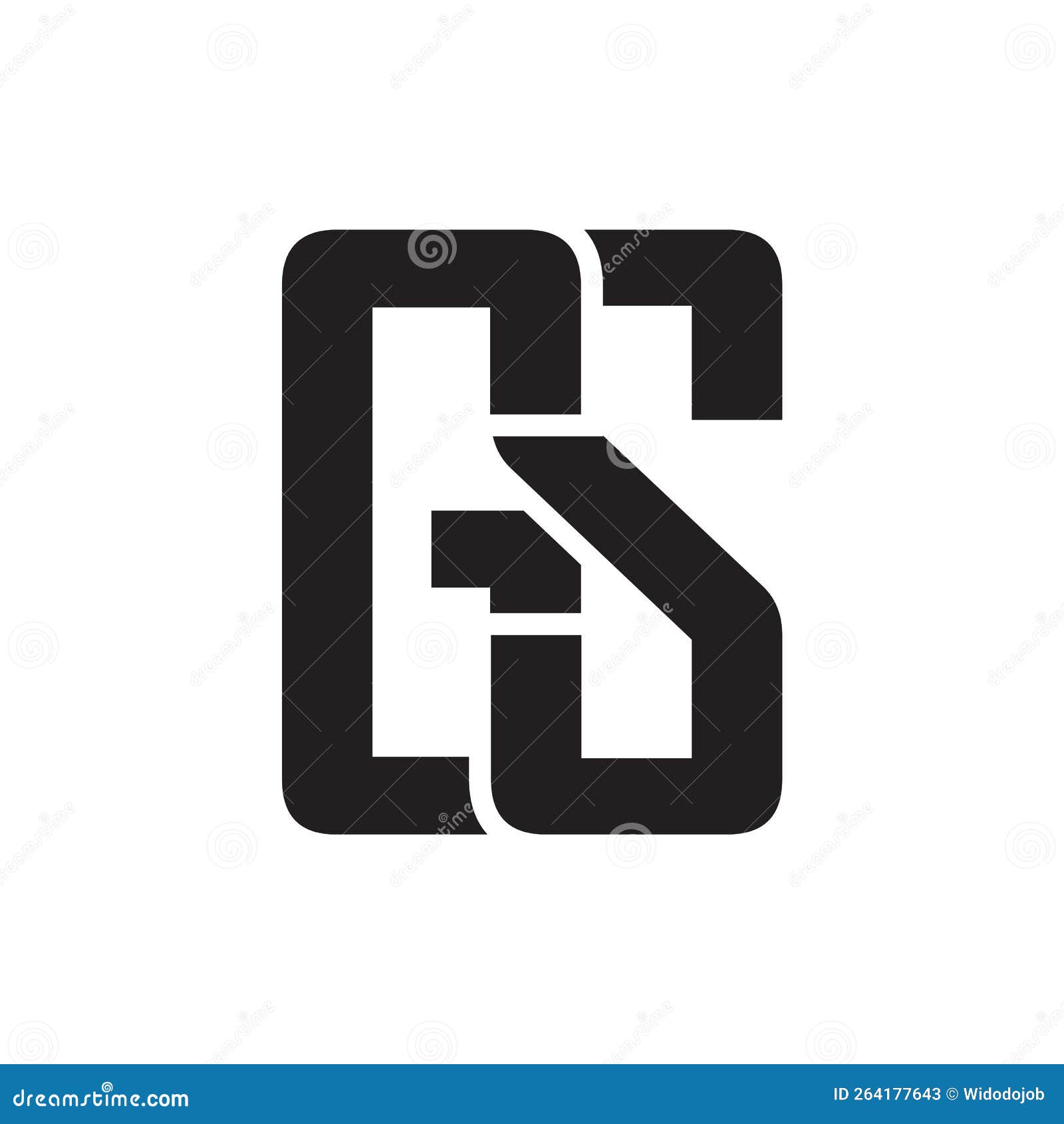 GS logo design vector stock vector. Illustration of logo - 264177643