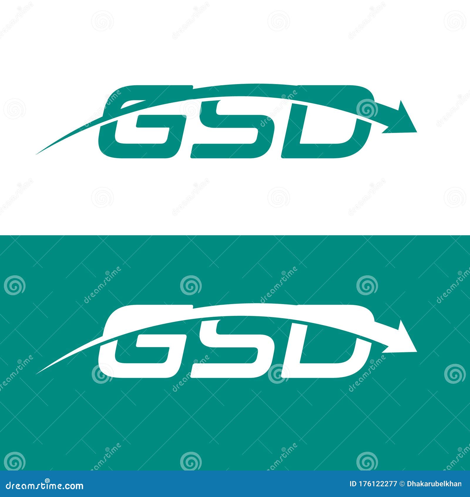 GSD Letter Logo Design Vector Stock Vector - Illustration of vector ...