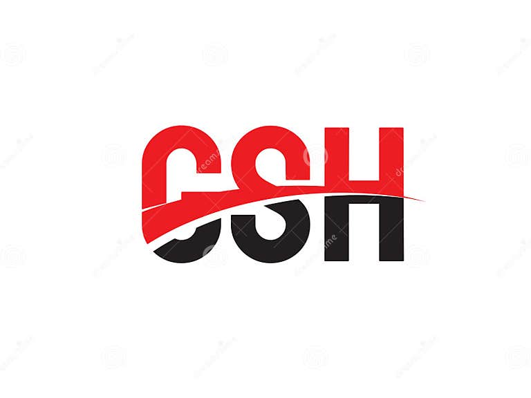 GSH Letter Initial Logo Design Vector Illustration Stock Vector ...