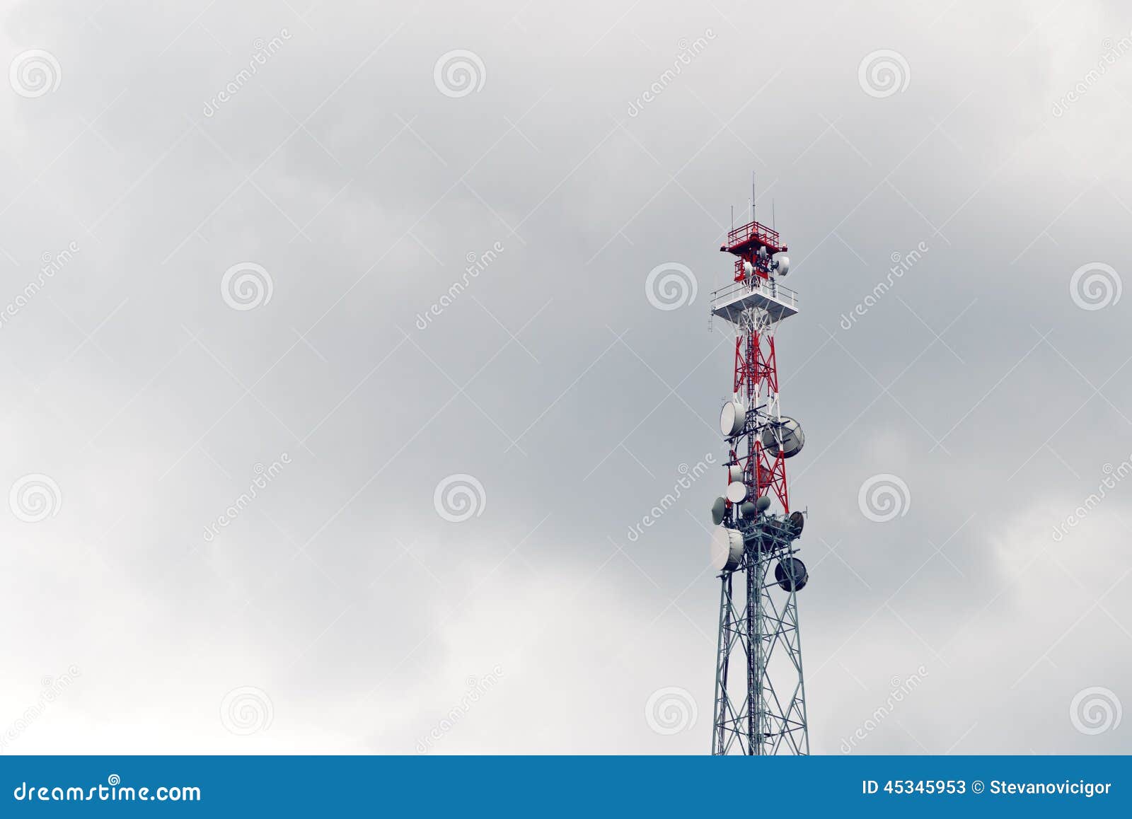 Gsm Antenna Transmitter stock image. Image of frequency - 45345953
