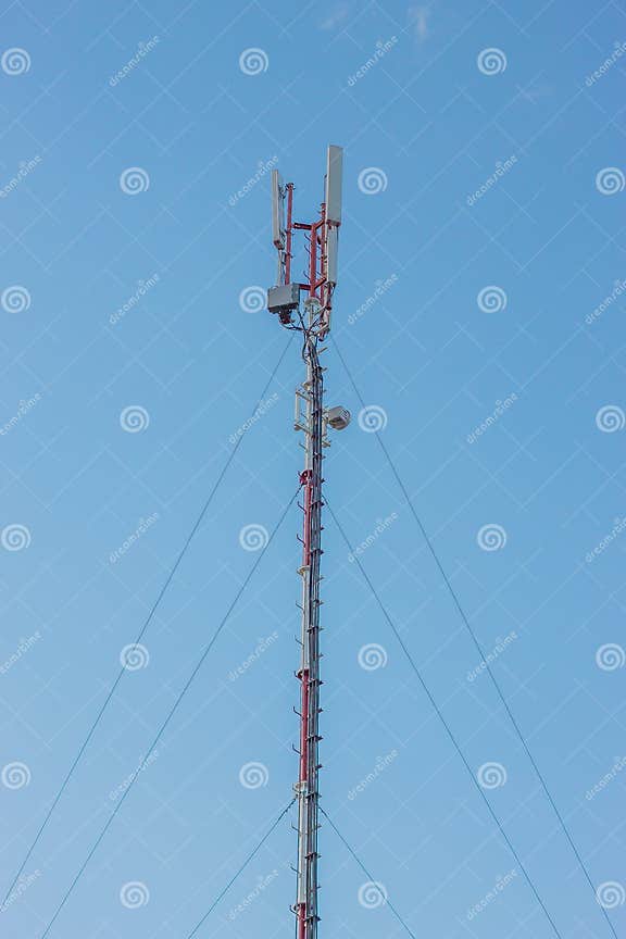 GSM base station stock image. Image of cellular, wave - 42421657