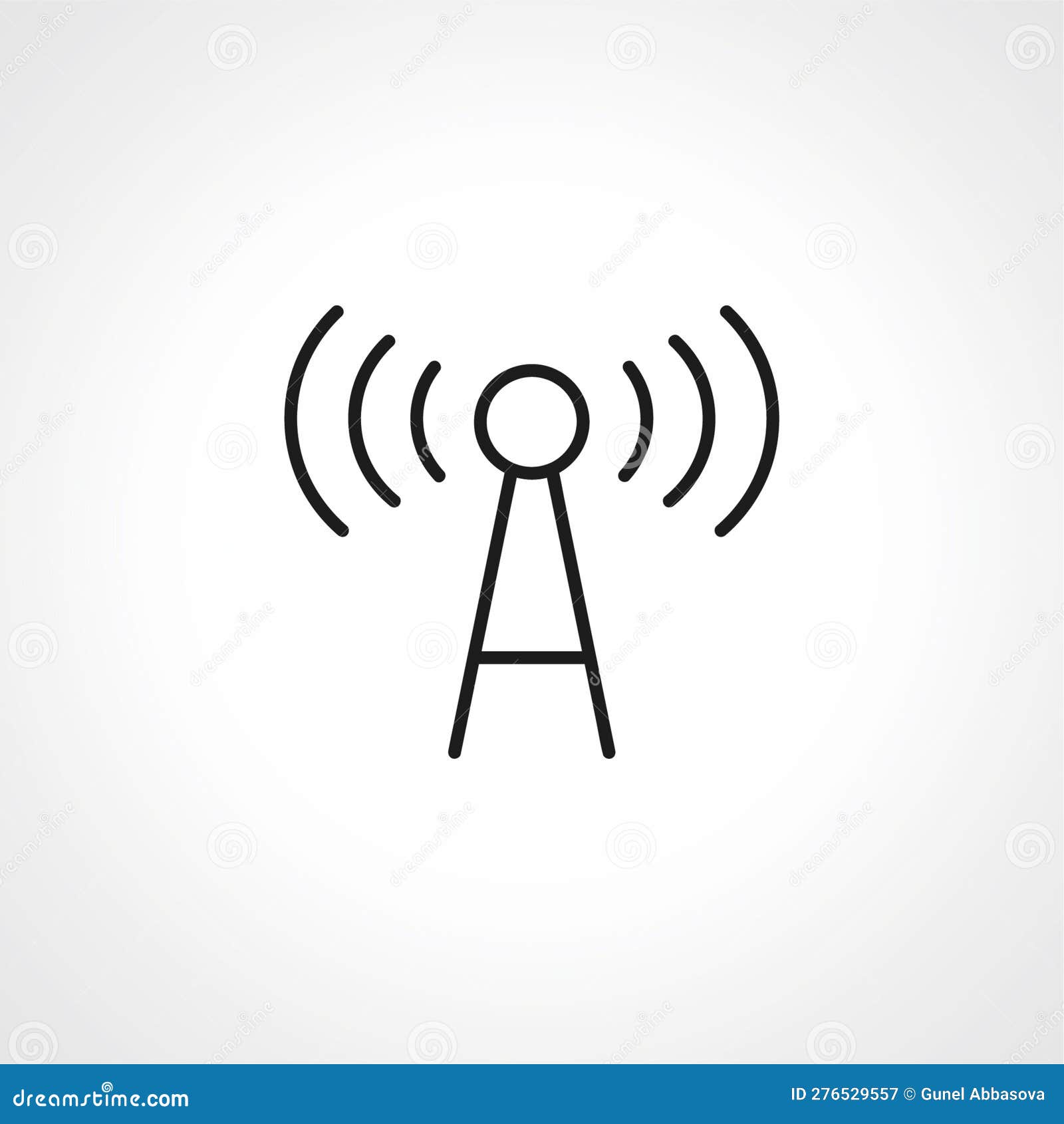 Gsm Outline Icon. Base Transceiver Station Icon Stock Vector ...