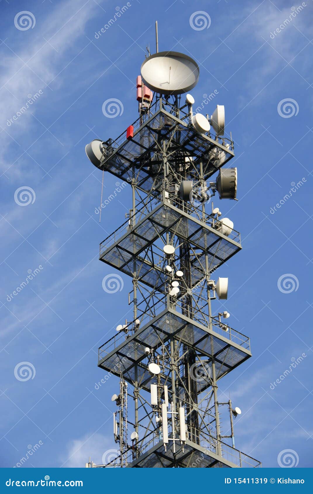 GSM tower stock image. Image of aerial, tower, relay - 15411319