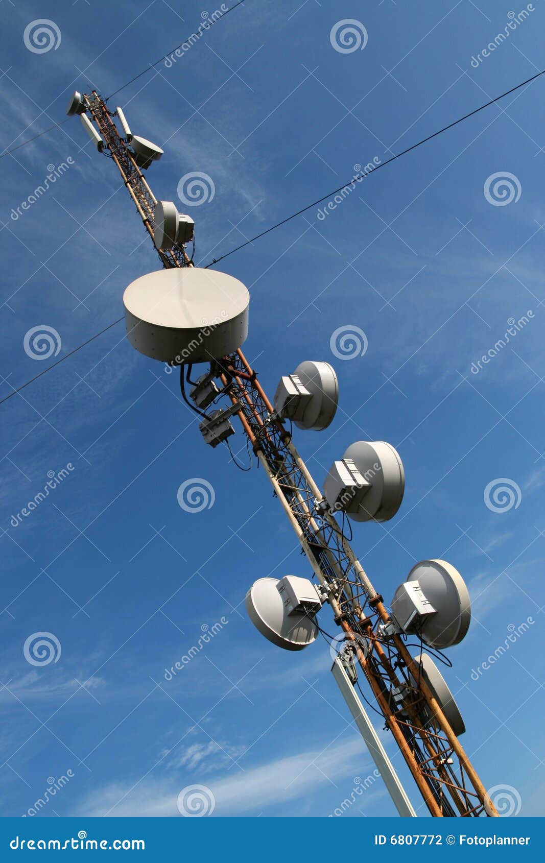 GSM tower. stock photo. Image of data, antenna, communications - 6807772