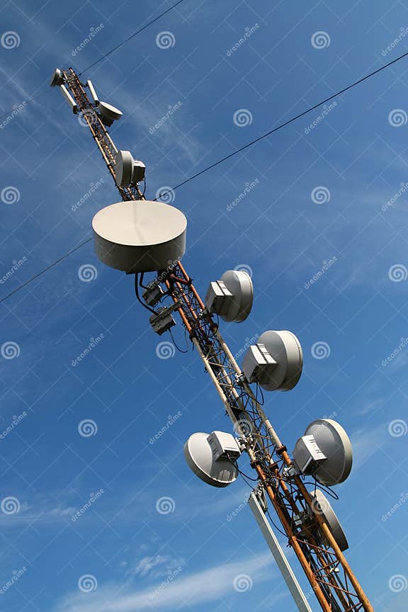 GSM tower. stock photo. Image of data, antenna, communications - 6807772