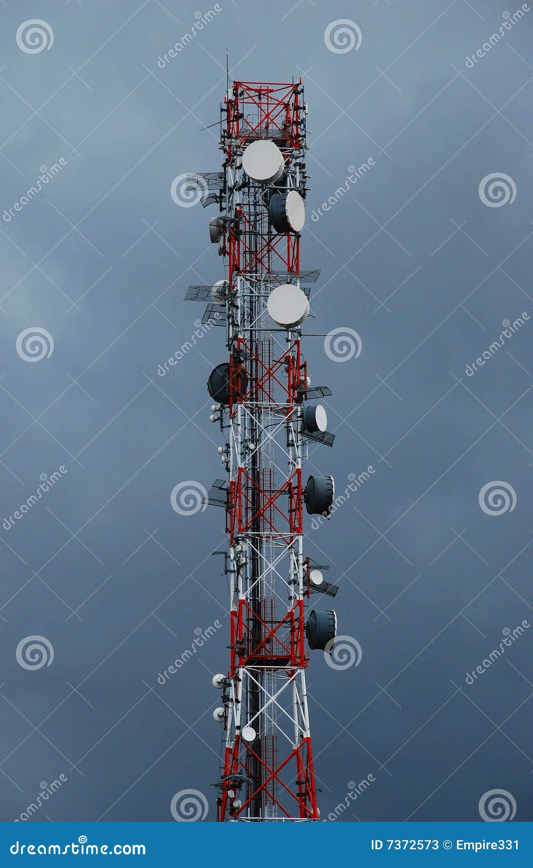 Gsm tower stock image. Image of industrial, industry, business - 7372573