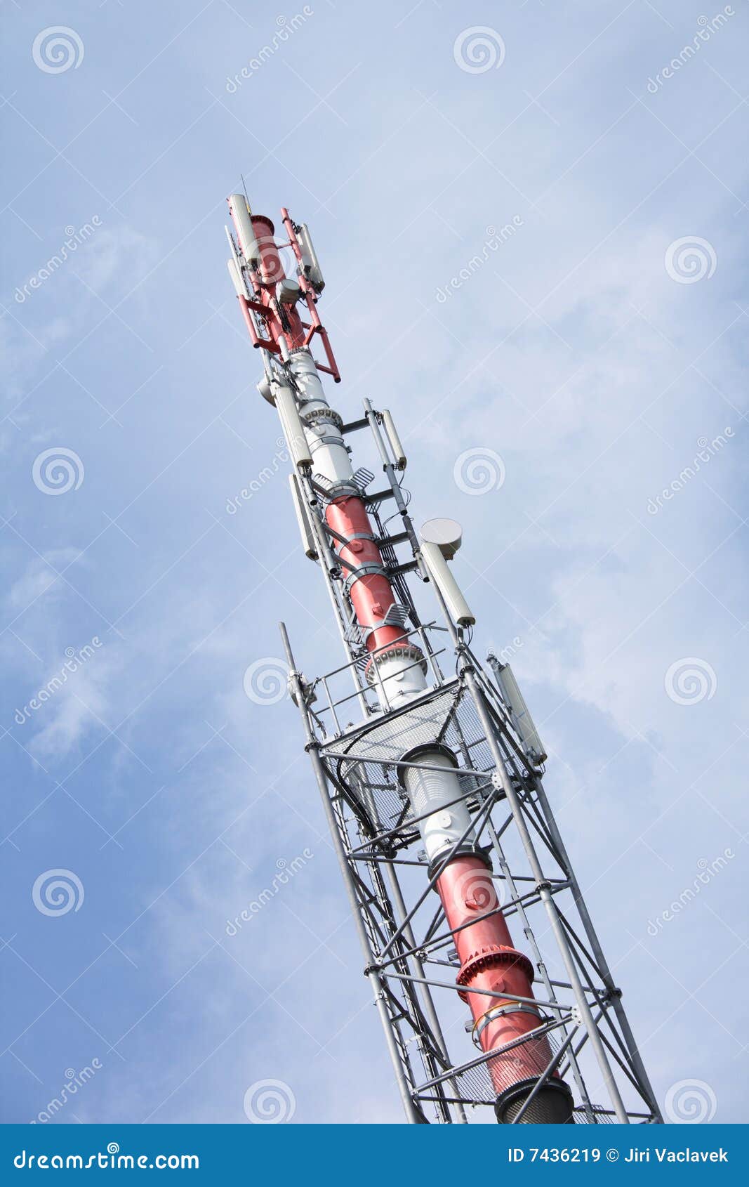 Gsm tower stock image. Image of emit, broadcast, phone - 7436219