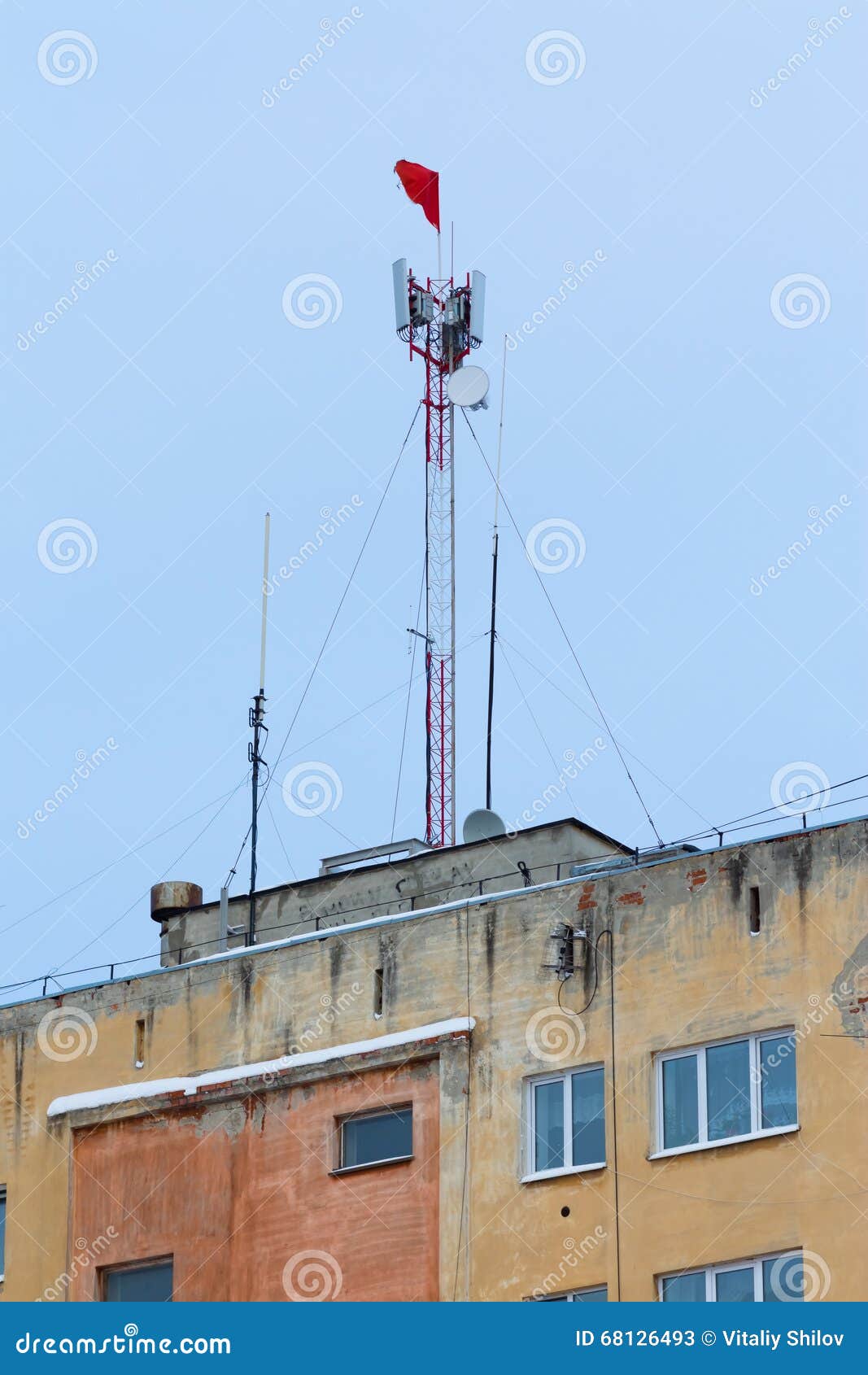 Gsm tower stock image. Image of business, connection - 68126493