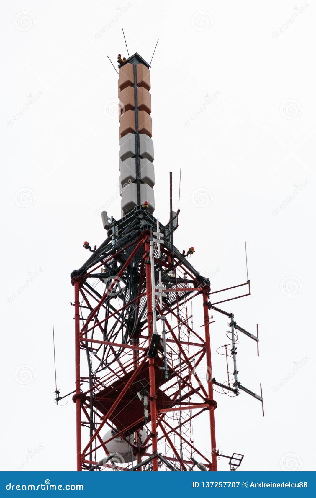 GSM tower stock image. Image of aerial, cellular, telecommunication ...