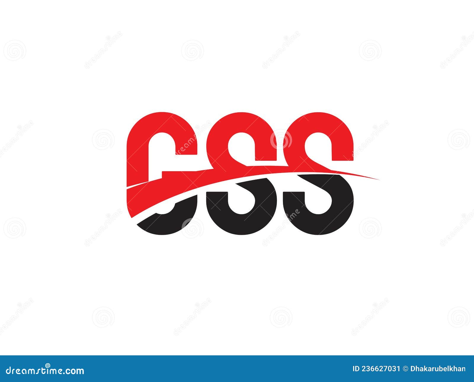 GSS Letter Initial Logo Design Vector Illustration Stock Vector ...