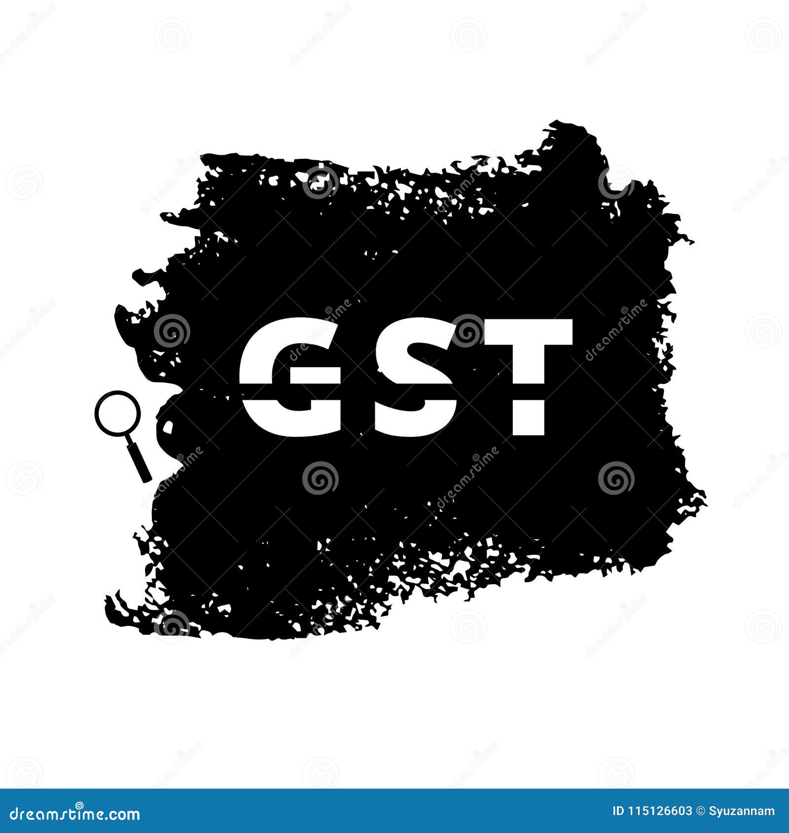 GST Card. Vector Illustration. Stock Vector - Illustration of card ...