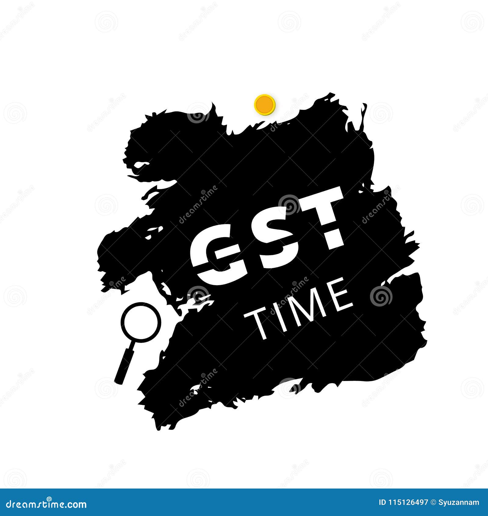 GST Card. Vector Illustration. Stock Vector - Illustration of ...