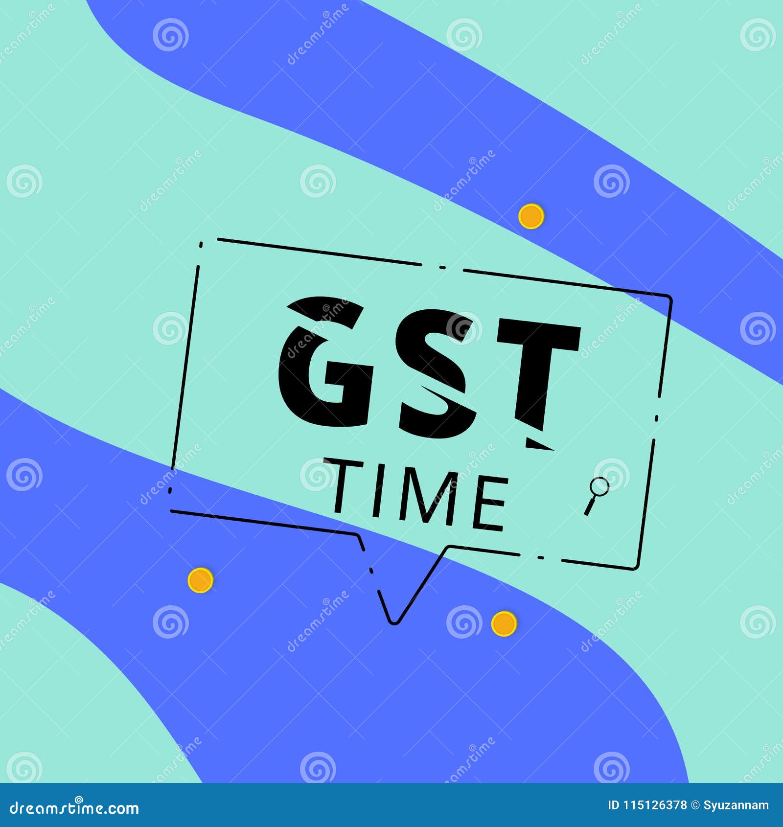 GST Card. Vector Illustration. Stock Vector - Illustration of design ...