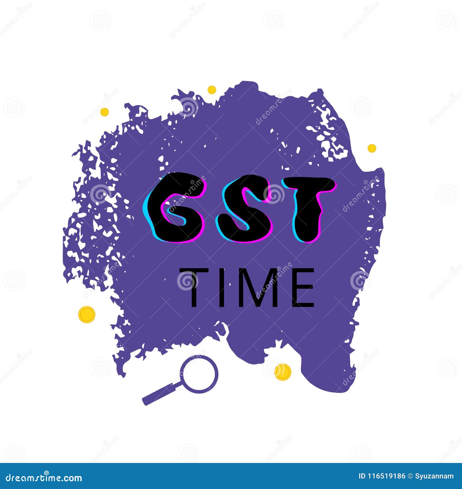 GST Card. Vector Illustration. Stock Vector - Illustration of taxpayer ...