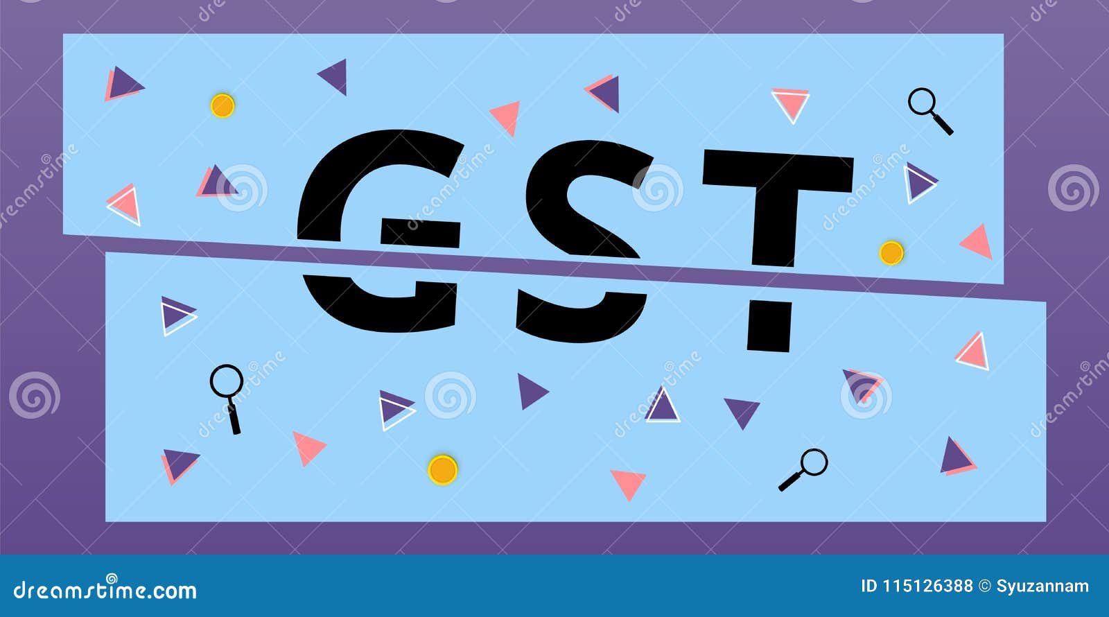 GST Card. Vector Illustration. Stock Vector - Illustration of ...