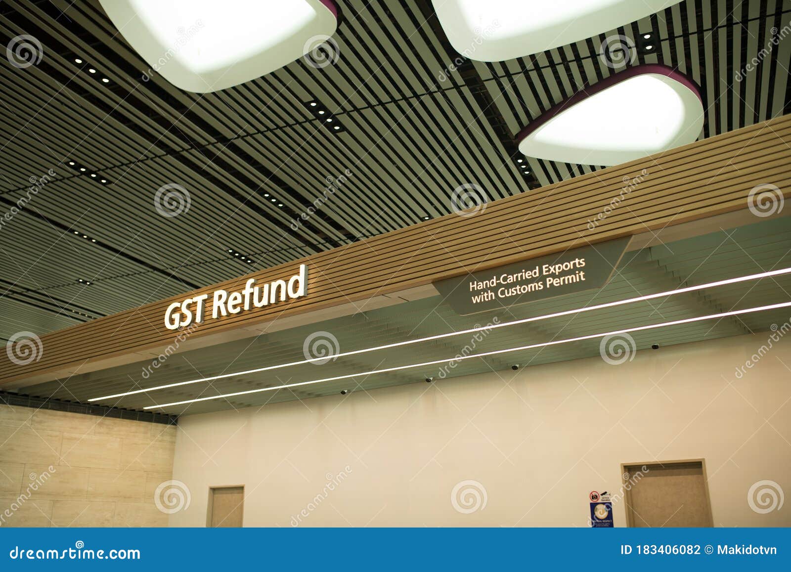 GST Refund Area at Airport Terminal Editorial Photography - Image of ...