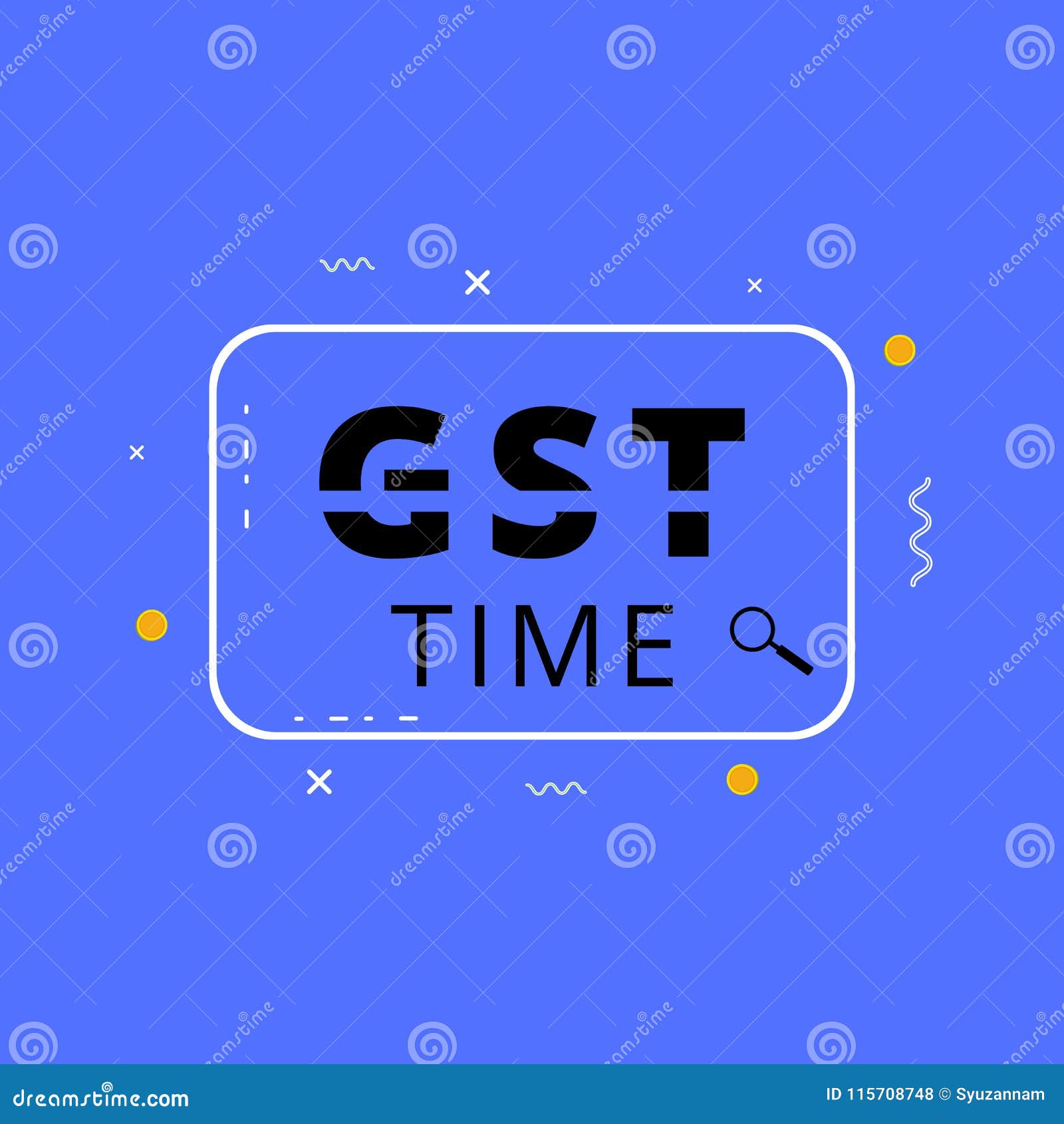 GST Card. Vector Illustration. Stock Vector - Illustration of banking ...