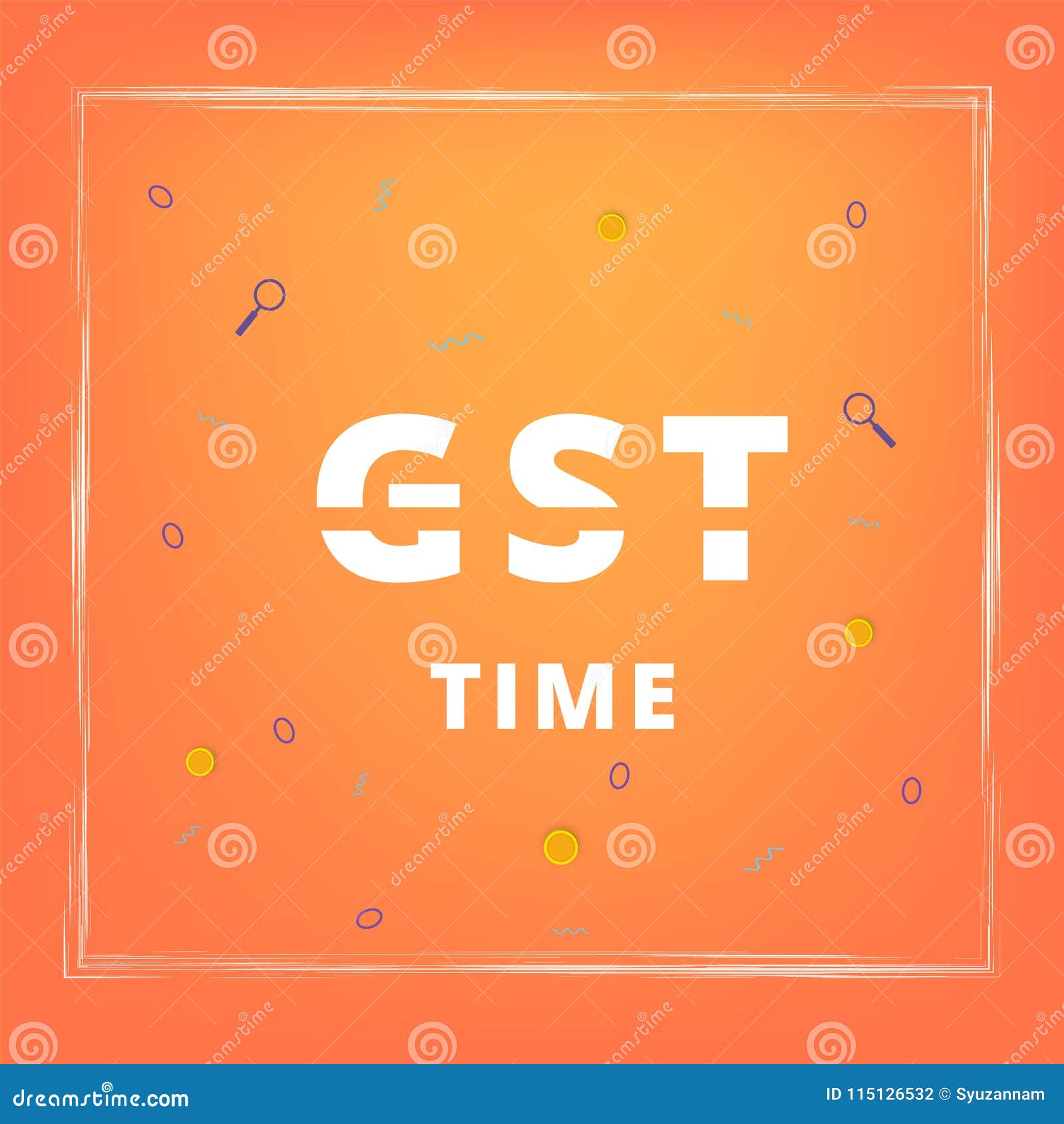 GST Card. Vector Illustration. Stock Vector - Illustration of ...