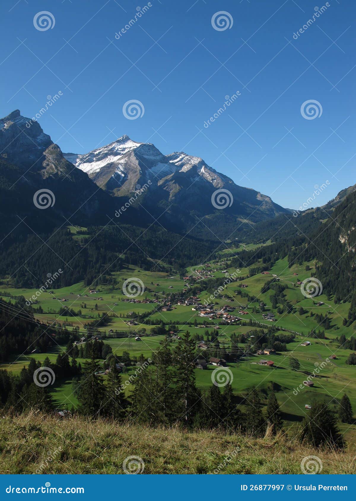 Gsteig Bei Gstaad and Oldenhorn Stock Image - Image of destination ...