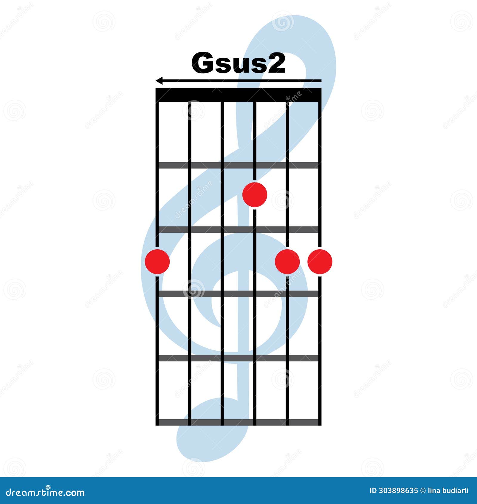 Gsus2 guitar chord icon stock illustration. Illustration of guitarist ...