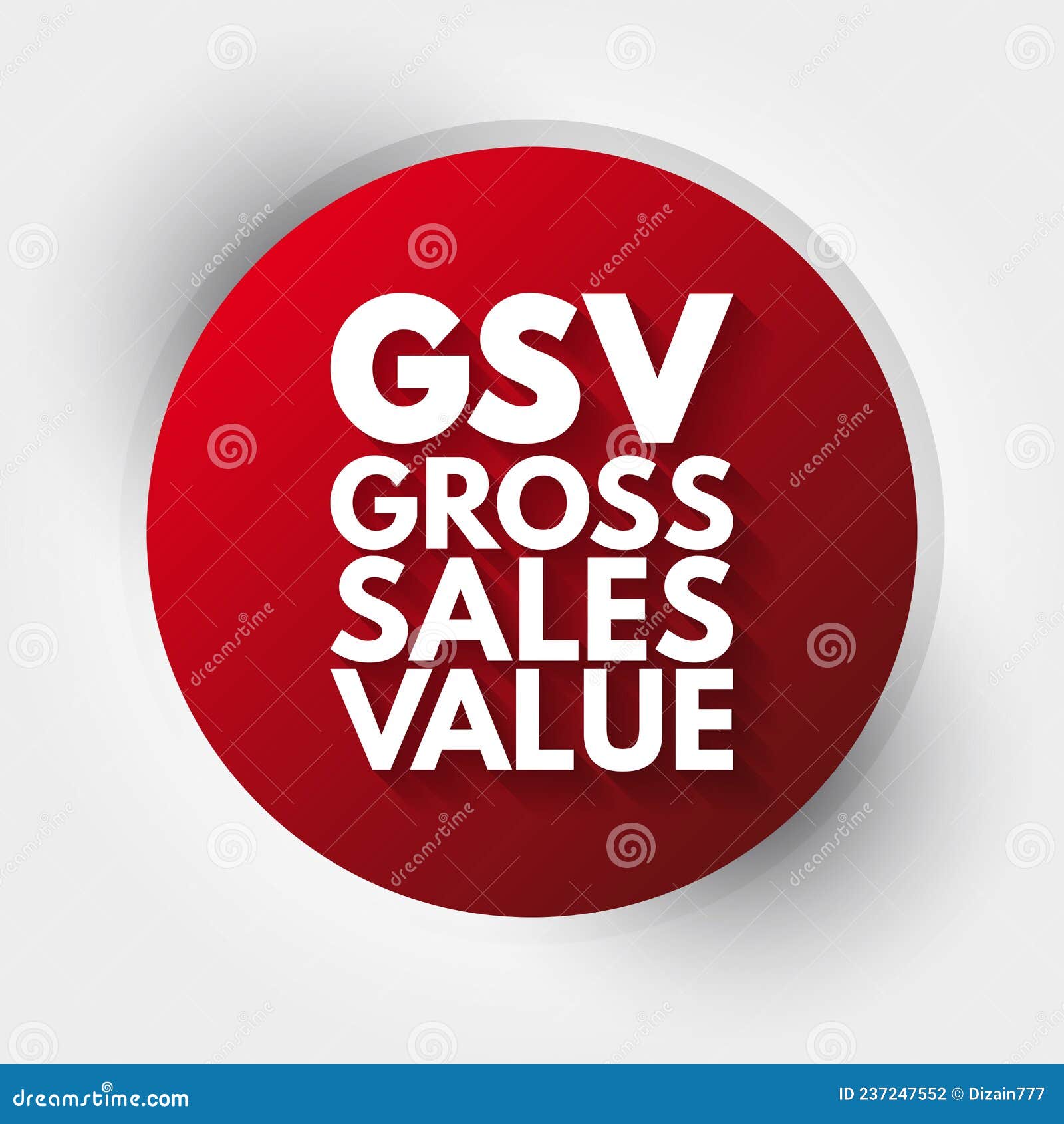 GSV - Gross Sales Value Acronym, Business Concept Background Stock ...