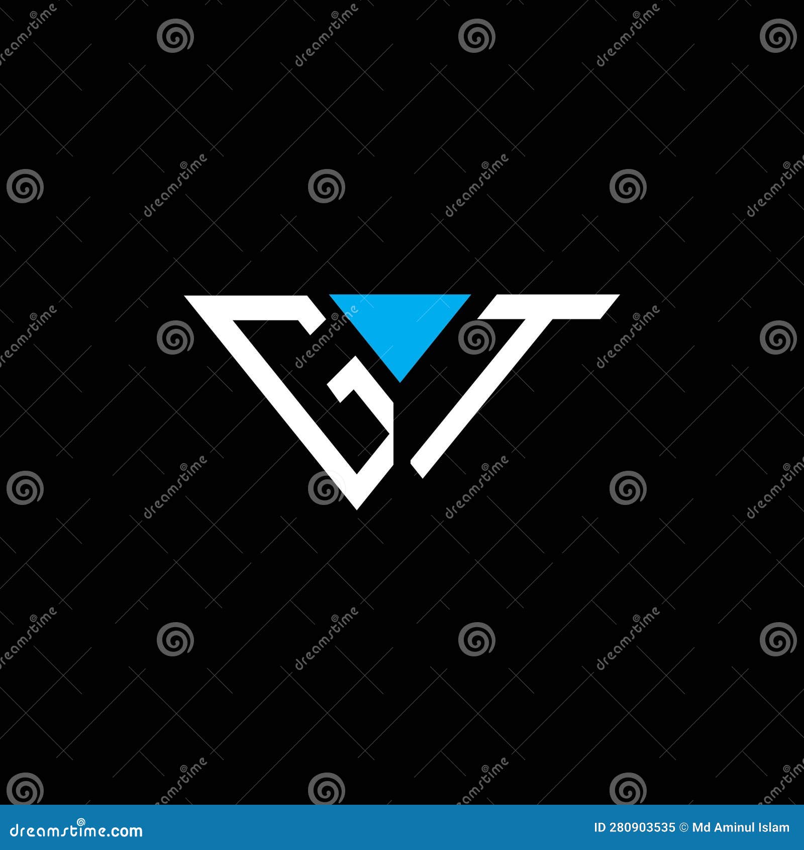 GT Letter Logo Creative Design with Vector Graphic Simple and Modern ...
