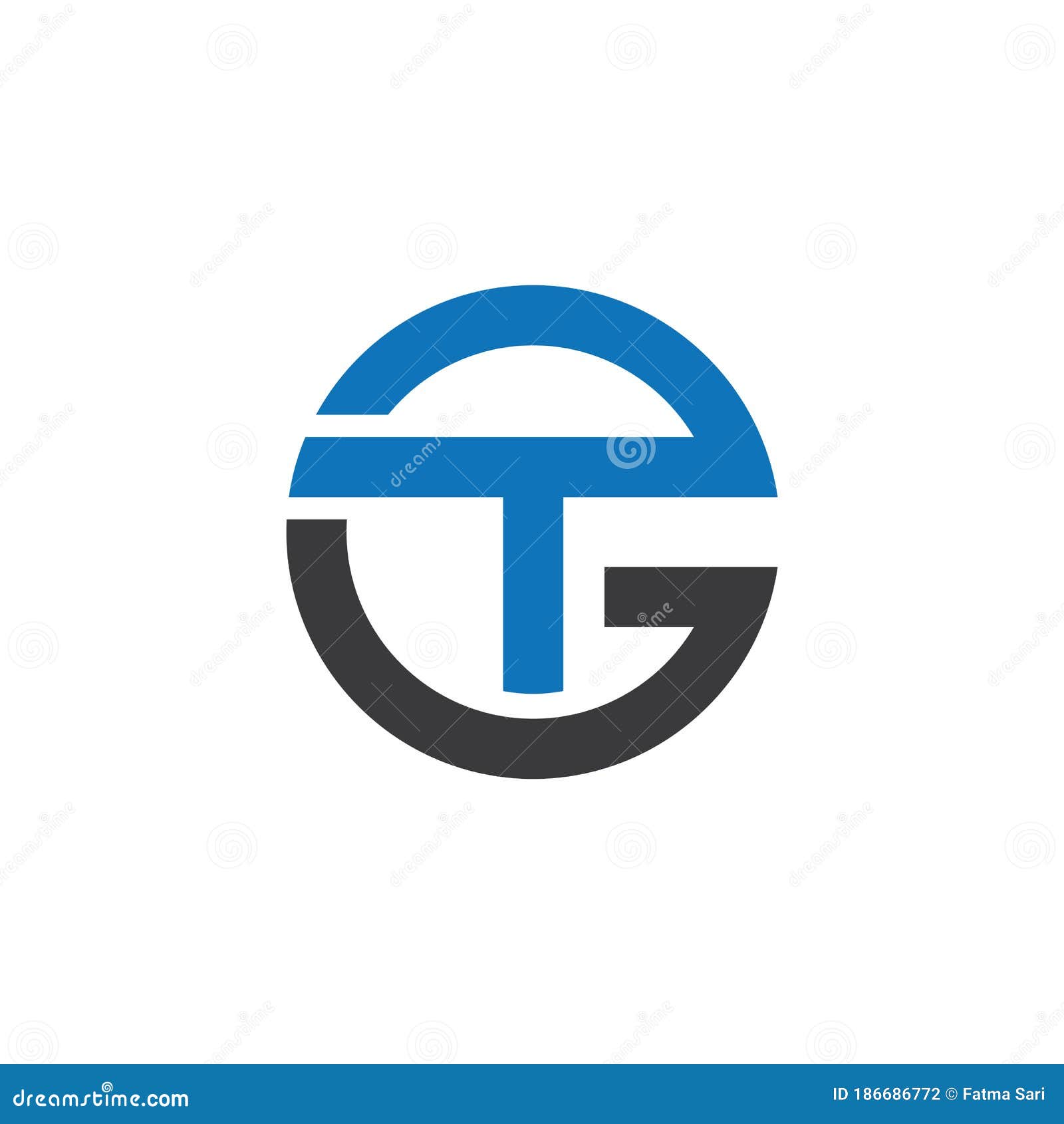 GT Logo Vector Icon Illustration Stock Vector - Illustration of ...