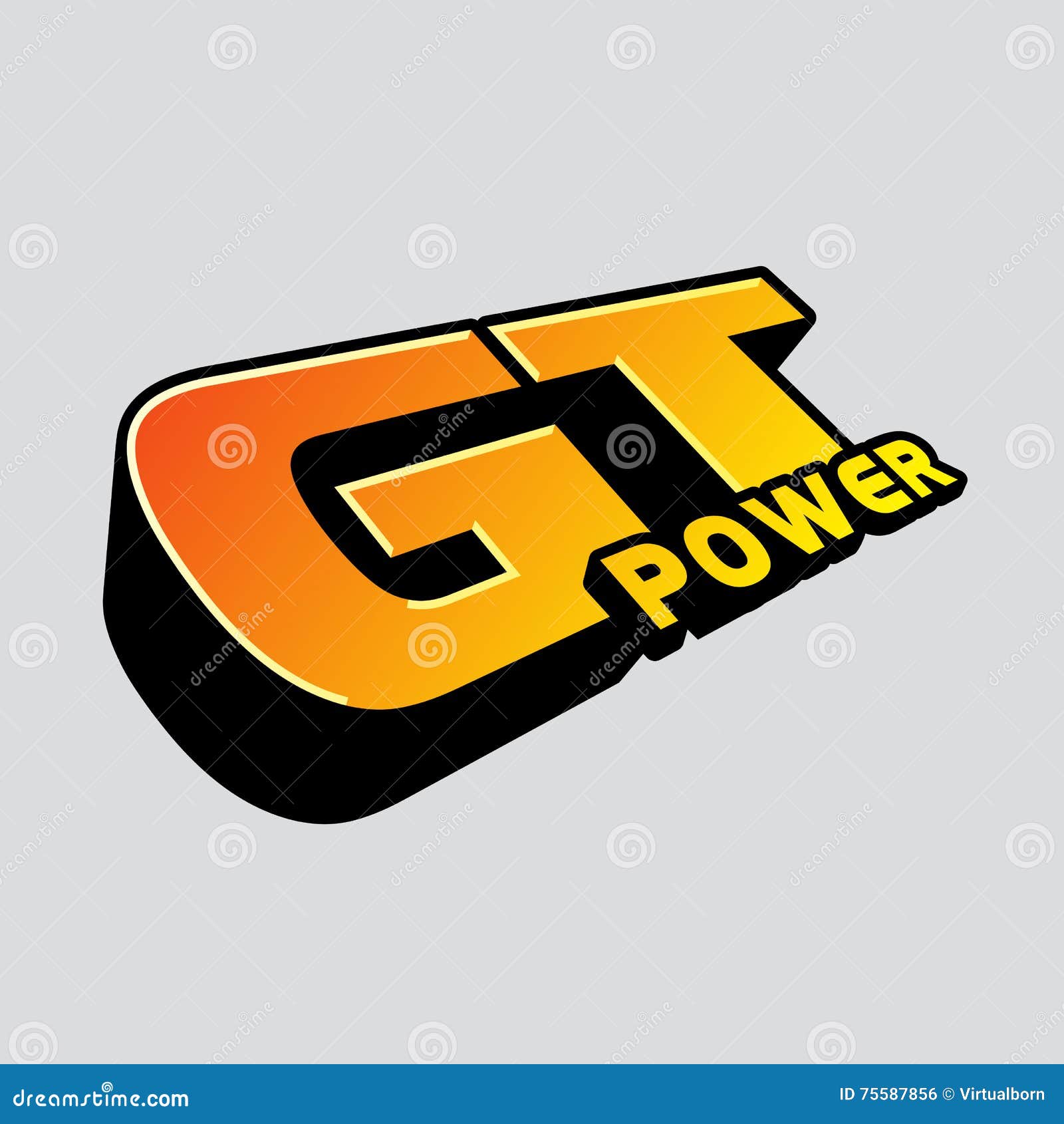 GT Power Logo stock illustration. Illustration of abstract - 75587856