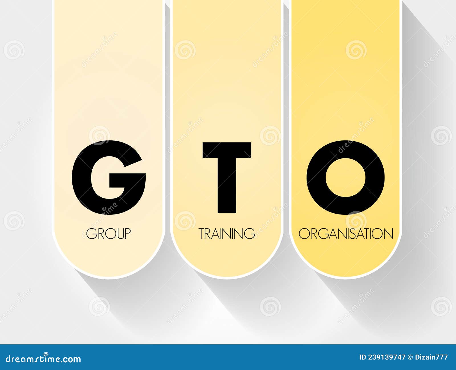GTO - Group Training Organisation Acronym, Concept Background Royalty ...