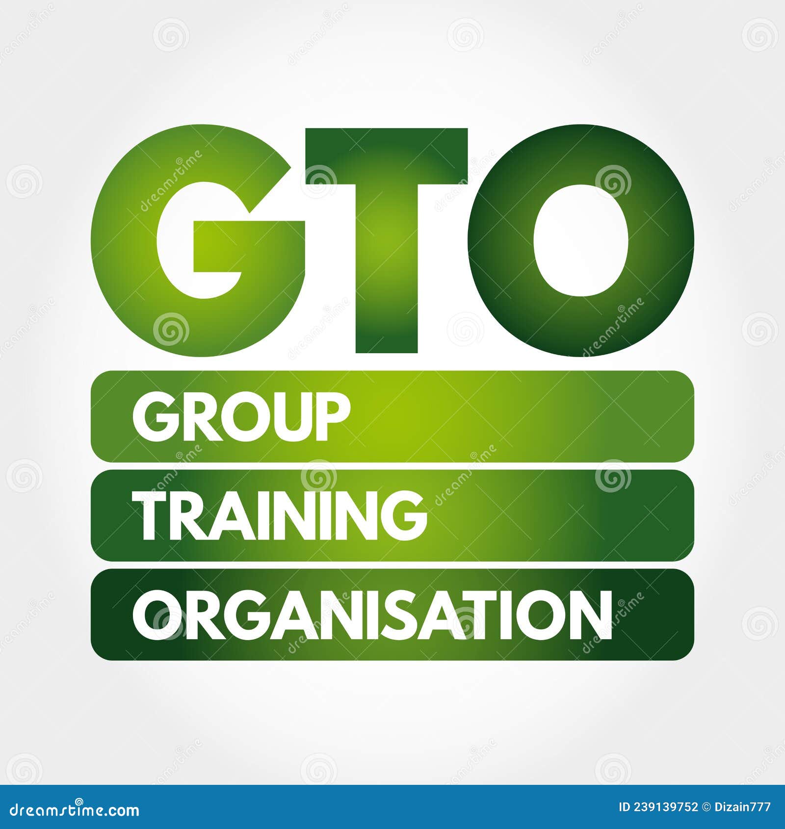 GTO - Group Training Organisation Acronym, Concept Background Stock ...