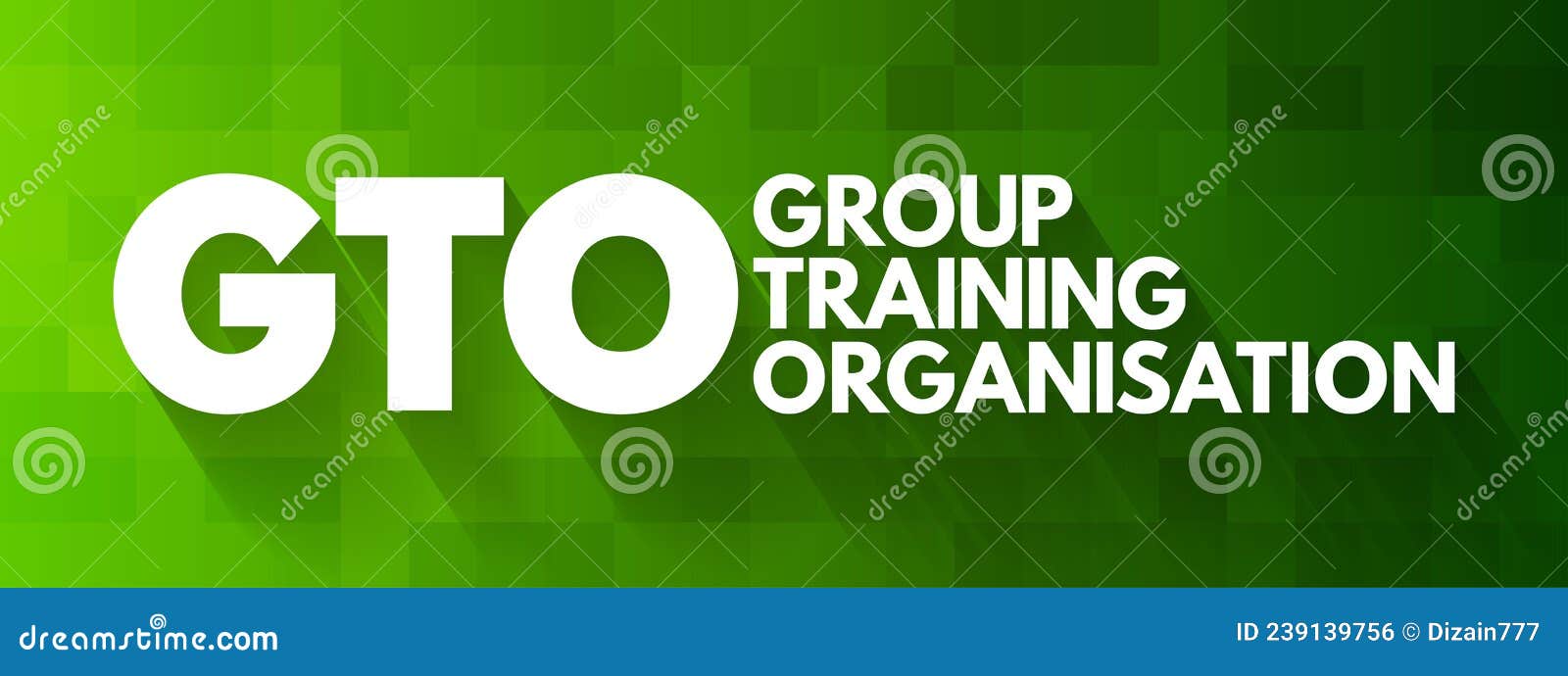 GTO - Group Training Organisation Acronym, Concept Background Stock ...
