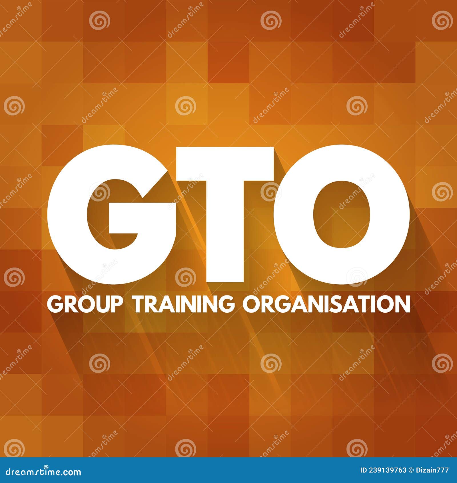 GTO - Group Training Organisation Acronym, Concept Background Stock ...