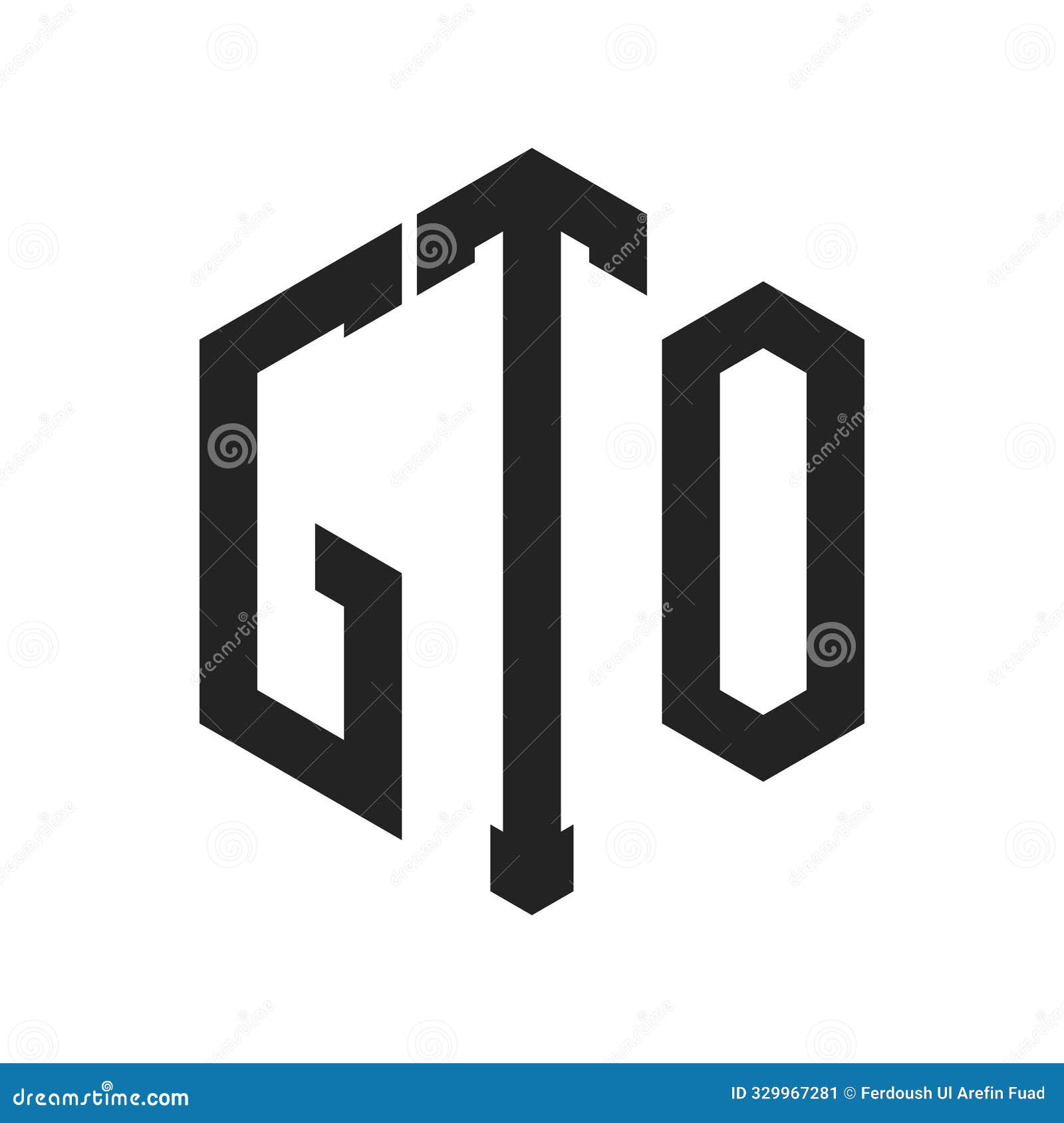 GTO Logo Design. Initial Letter GTO Monogram Logo Using Hexagon Shape ...